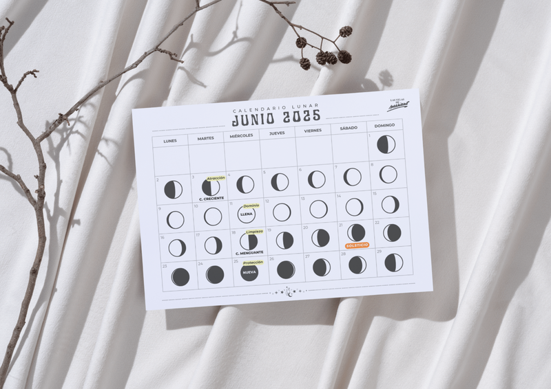 CALENDÁRIO LUNAR JUNHO 2025 — Las Velas de Mariano