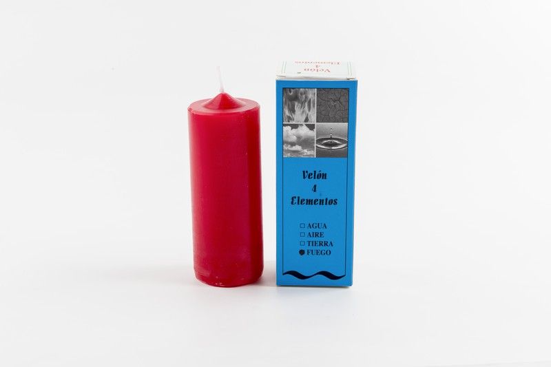 Velón rojo preparado al elemento Fuego, para potenciar tus peticiones ...